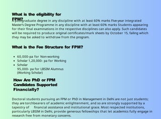 Is a PhD and an FPM the same thing - LBSIM | PPTX