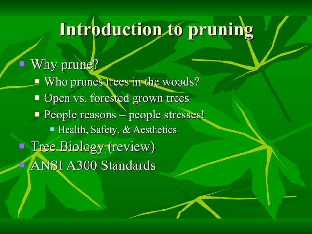 Isa pruning | PPT