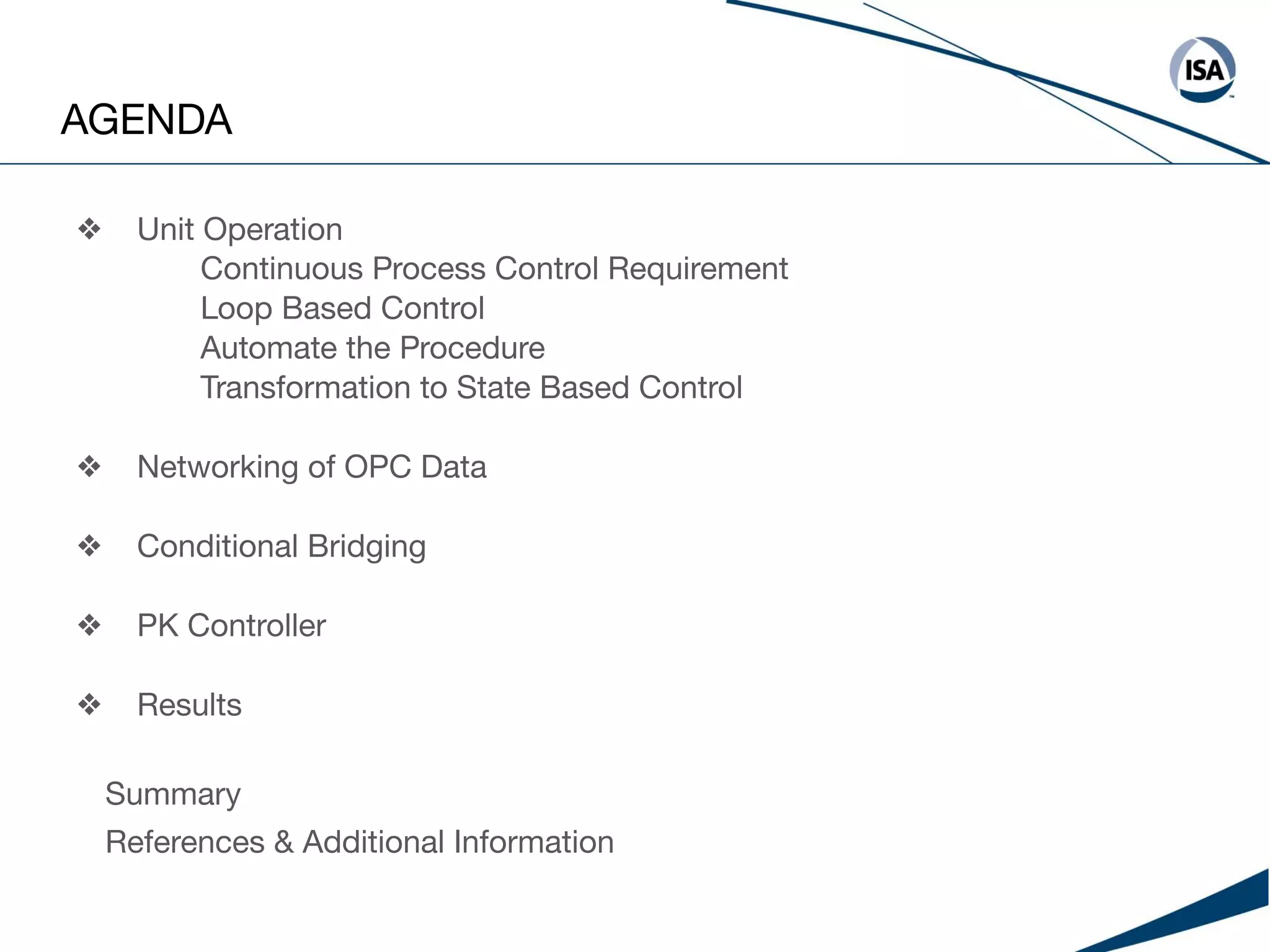 Process Unit Module Automation - Leveraging concepts from ISA106 | PDF