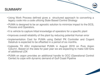 Process Unit Module Automation - Leveraging concepts from ISA106 | PDF