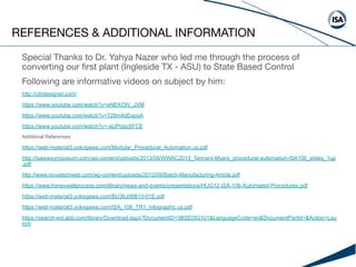 Process Unit Module Automation - Leveraging concepts from ISA106 | PDF