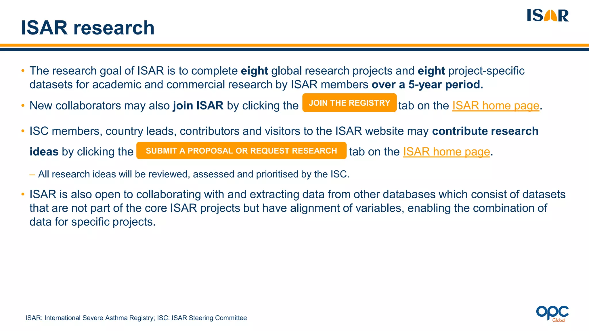 ISAR: Protocol for a Global Registry | PDF