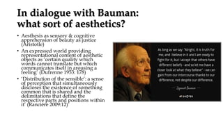 Ways of seeing: Bauman on strangerhood & the aesthetics of urban ...