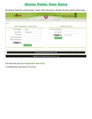 iSaritaPublicDataEntry_UserManual.pdfiSaritaPublicDataEntry_UserManual | PDF