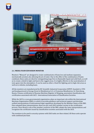 ISAS IMPULSE STORM-A(S) JET COMBINED FOAM FIRE-FIGHTING SYSTEM | PDF