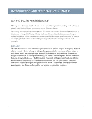 ISA 360 sample report_Standard | PDF