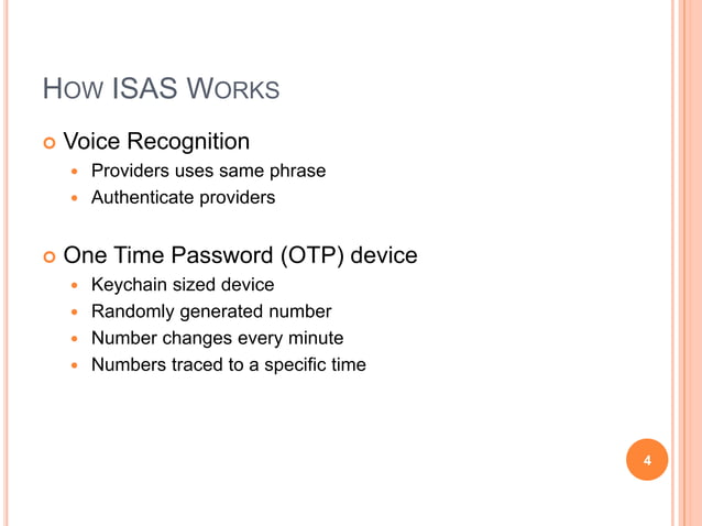 Introduction to In-home Supports Assurance System (ISAS) | PPTX | Technology & Computing