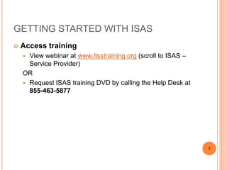 Introduction to In-home Supports Assurance System (ISAS) | PPTX | Technology & Computing