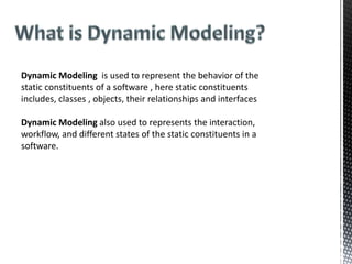 Dynamic and Static Modeling | PPTX