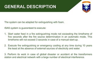 ISAS system for transformer fire fighting | PPTX