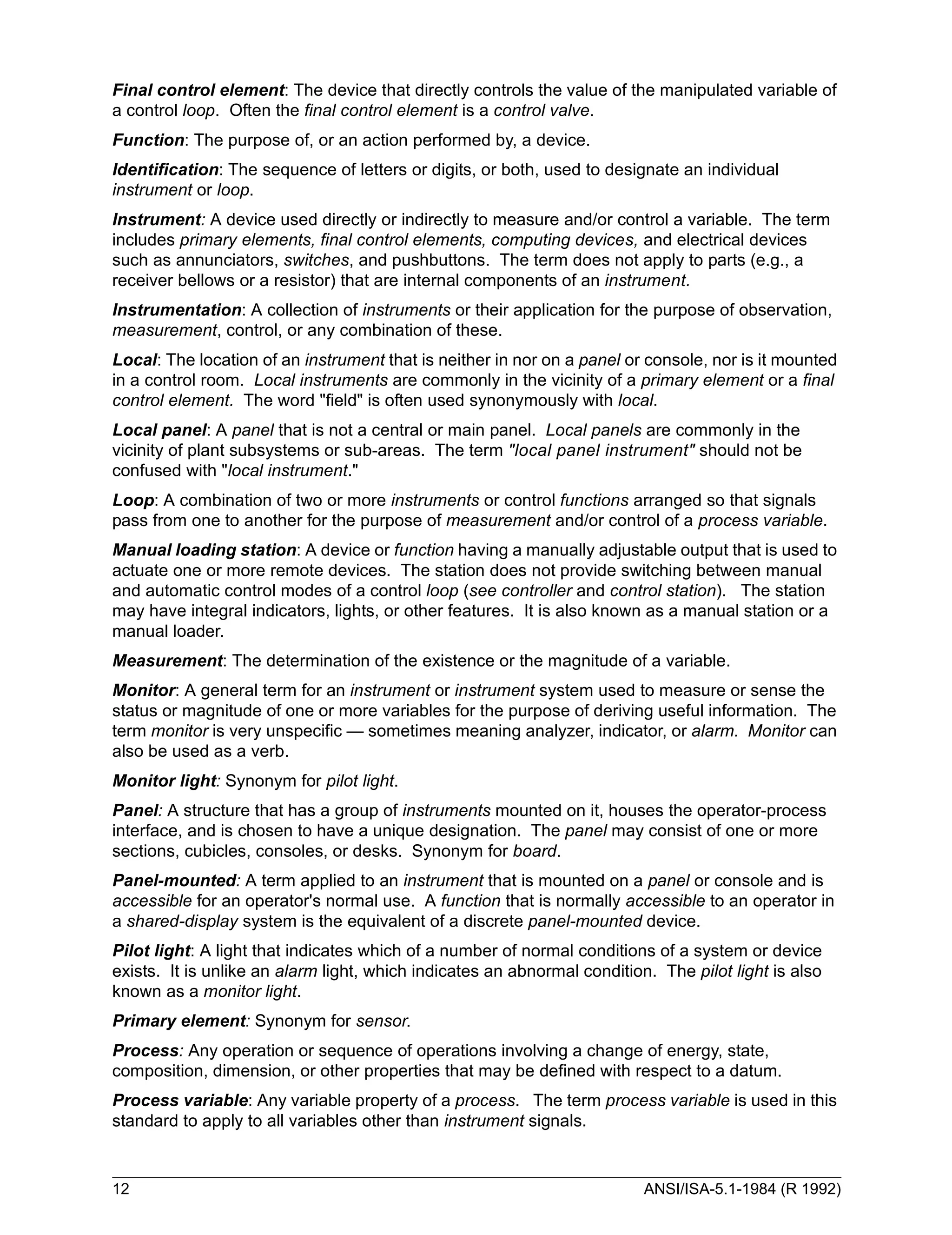 Norma ISA 5.1 | PDF