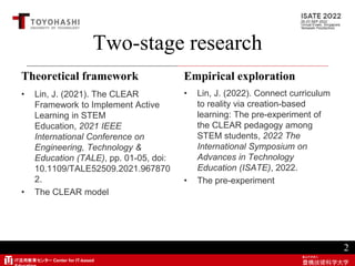 Connect curriculum to reality via creation-based learning: The pre ...