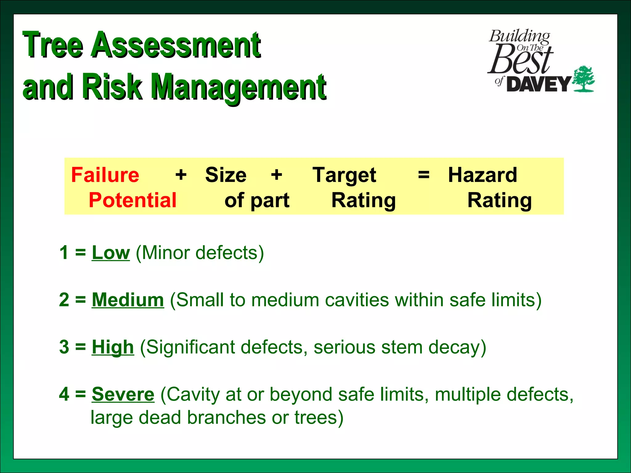 Isa training tree risk assessment & cabling bracing | PPT | Auto Safety ...