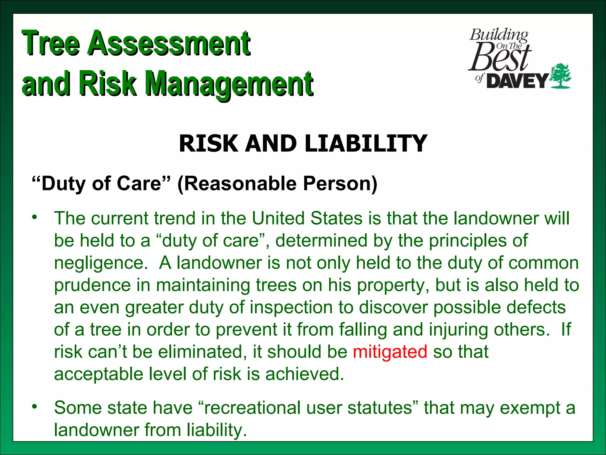 Isa training tree risk assessment & cabling bracing | PPT
