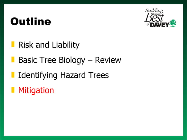 Isa training tree risk assessment & cabling bracing | PPT