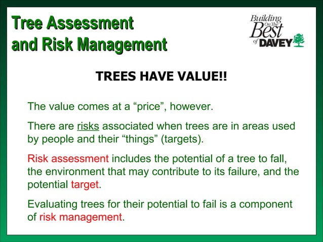 Isa training tree risk assessment & cabling bracing | PPT