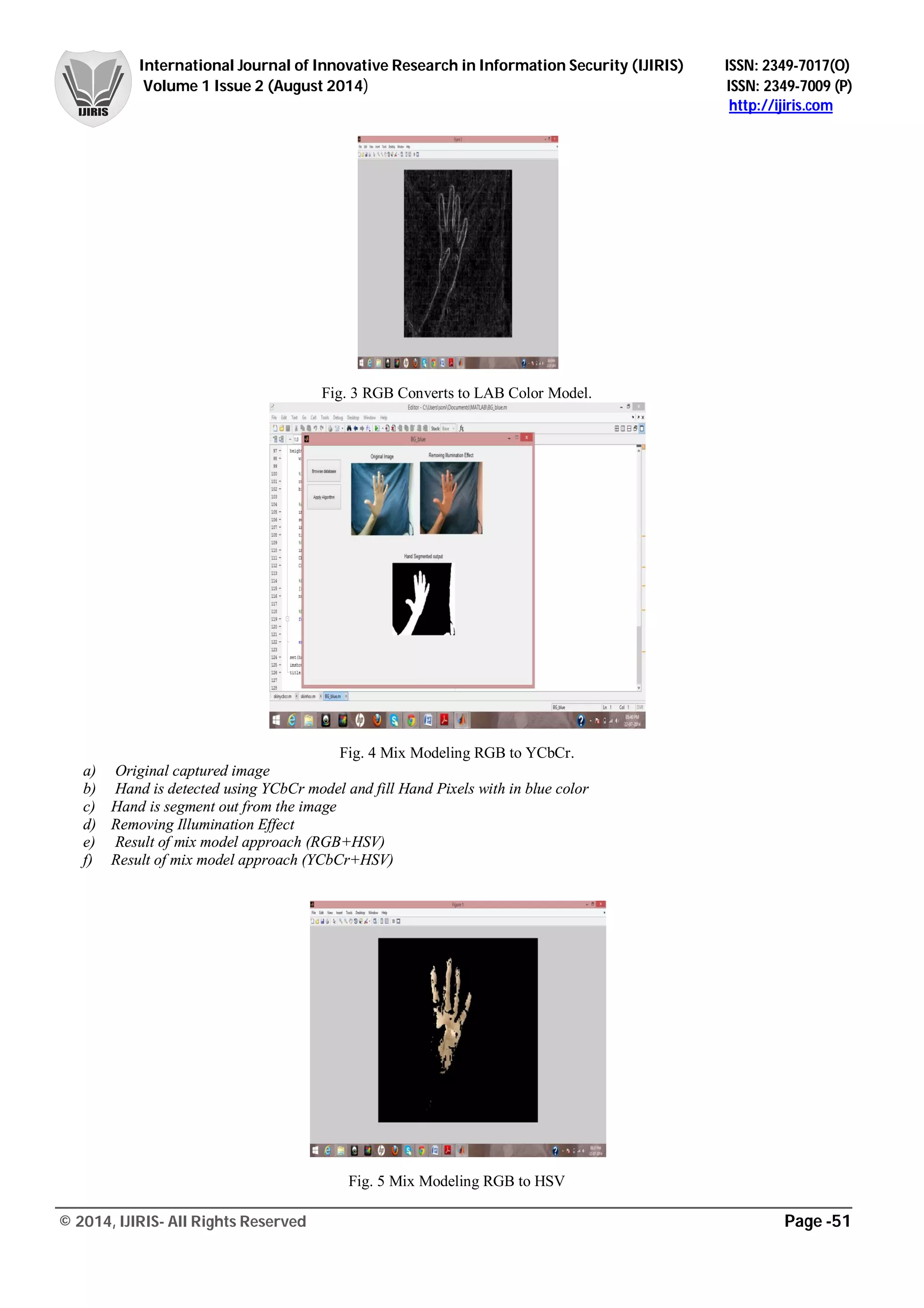 Hand Segmentation for Hand Gesture Recognition | PDF