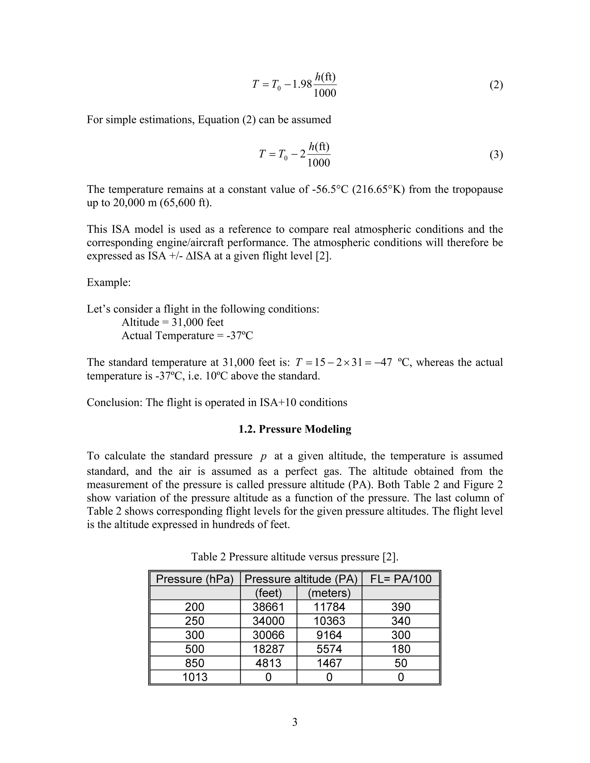 The International Standard Atmosphere (ISA) | PDF