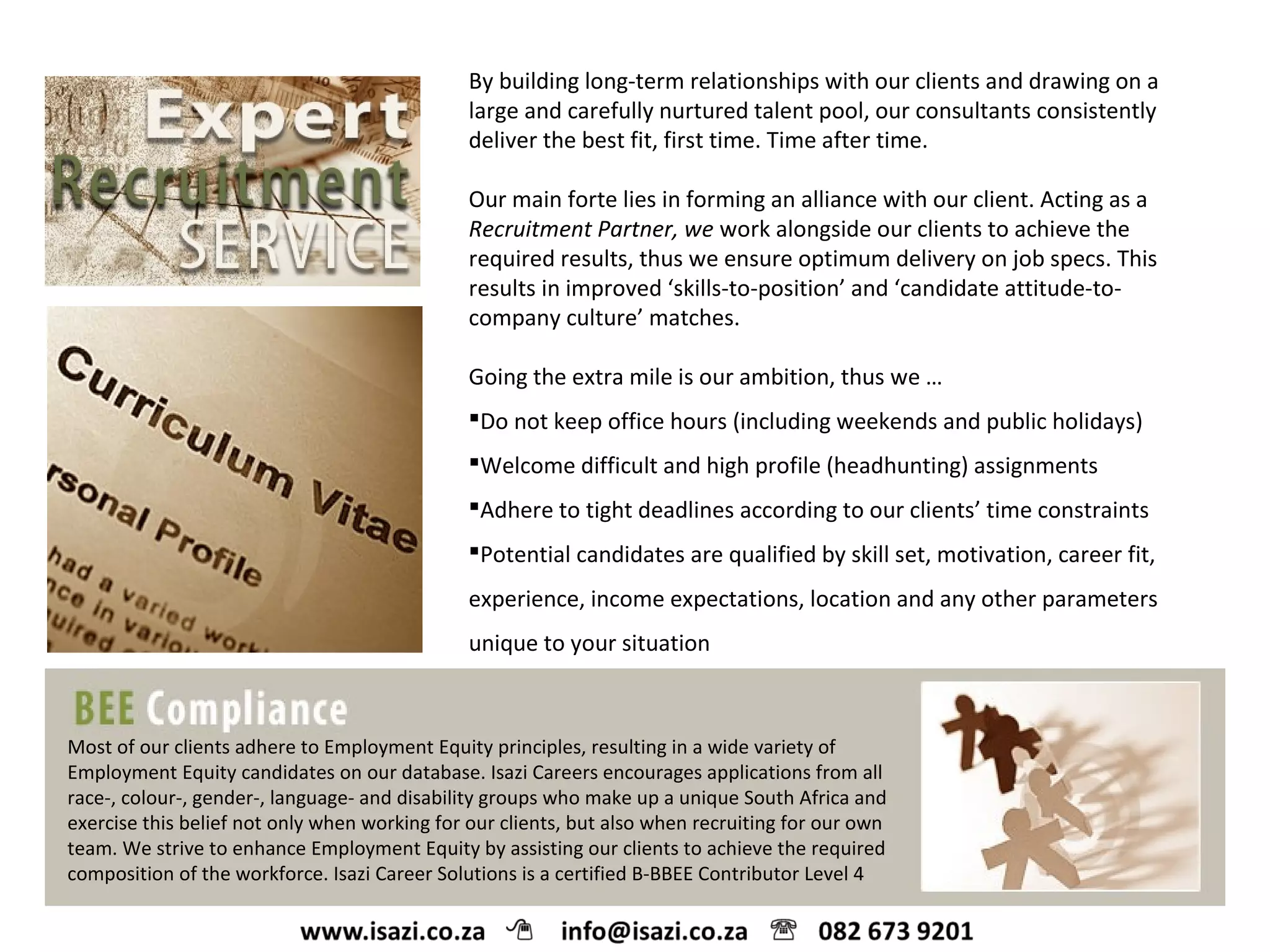 Isazi Company Profile | PPT