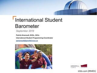 International Student Barometer Results Overview | PPTX | Undergraduate Education | College ...