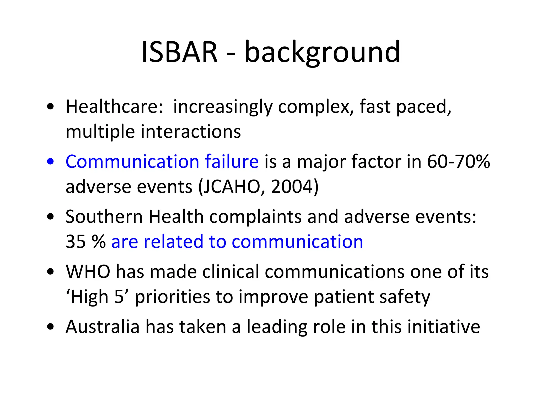Isbar1 ppt to describe isbar,what is isbar | PPT