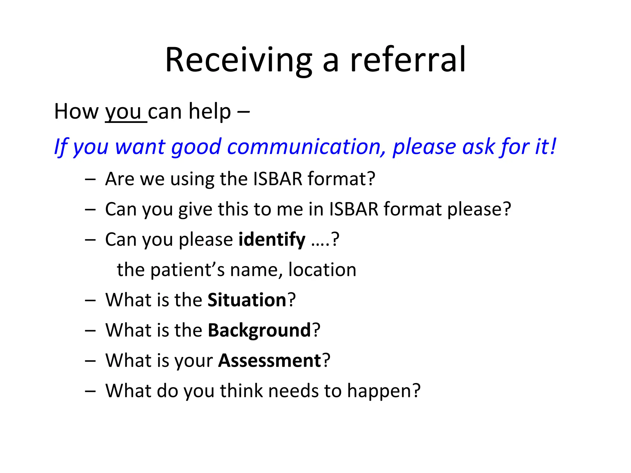 Isbar1 ppt to describe isbar,what is isbar | PPT