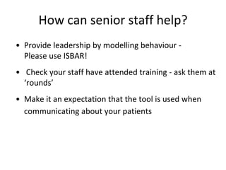 Isbar1 ppt to describe isbar,what is isbar | PPT