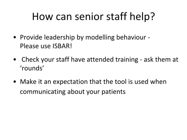 Isbar1 ppt to describe isbar,what is isbar | PPT