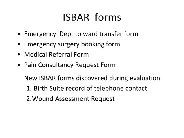 Isbar1 ppt to describe isbar,what is isbar | PPT