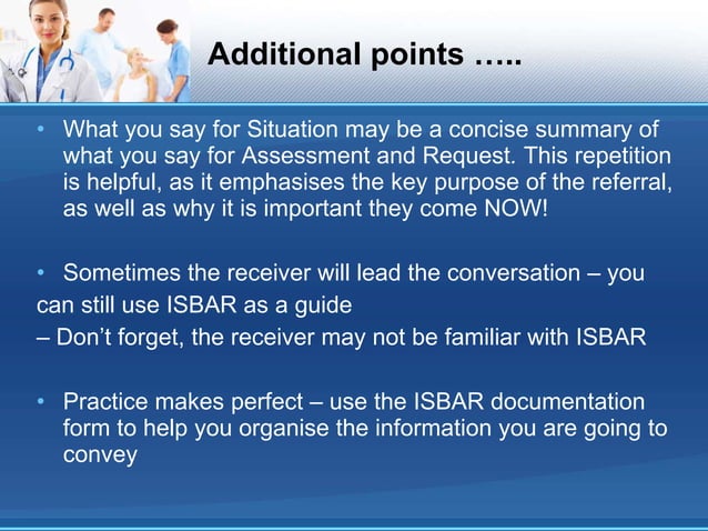 ISBAR a better way to communicate | PPT | Resume Writing and Advice ...