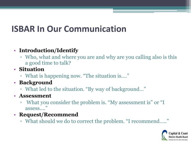 ISBAR Presentation (1) (1).pptx | Healthcare Industry | Industries