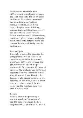ISBARR The purpose of this project is to practice formulat.docx
