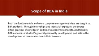 Is BBA A Good Career Option | PPTX