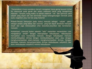 Manusia Makhluk Multidimensi | PPTX