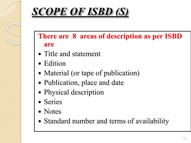 ISBD | PPTX