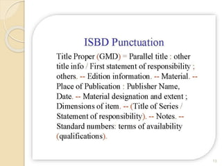 ISBD | PPTX