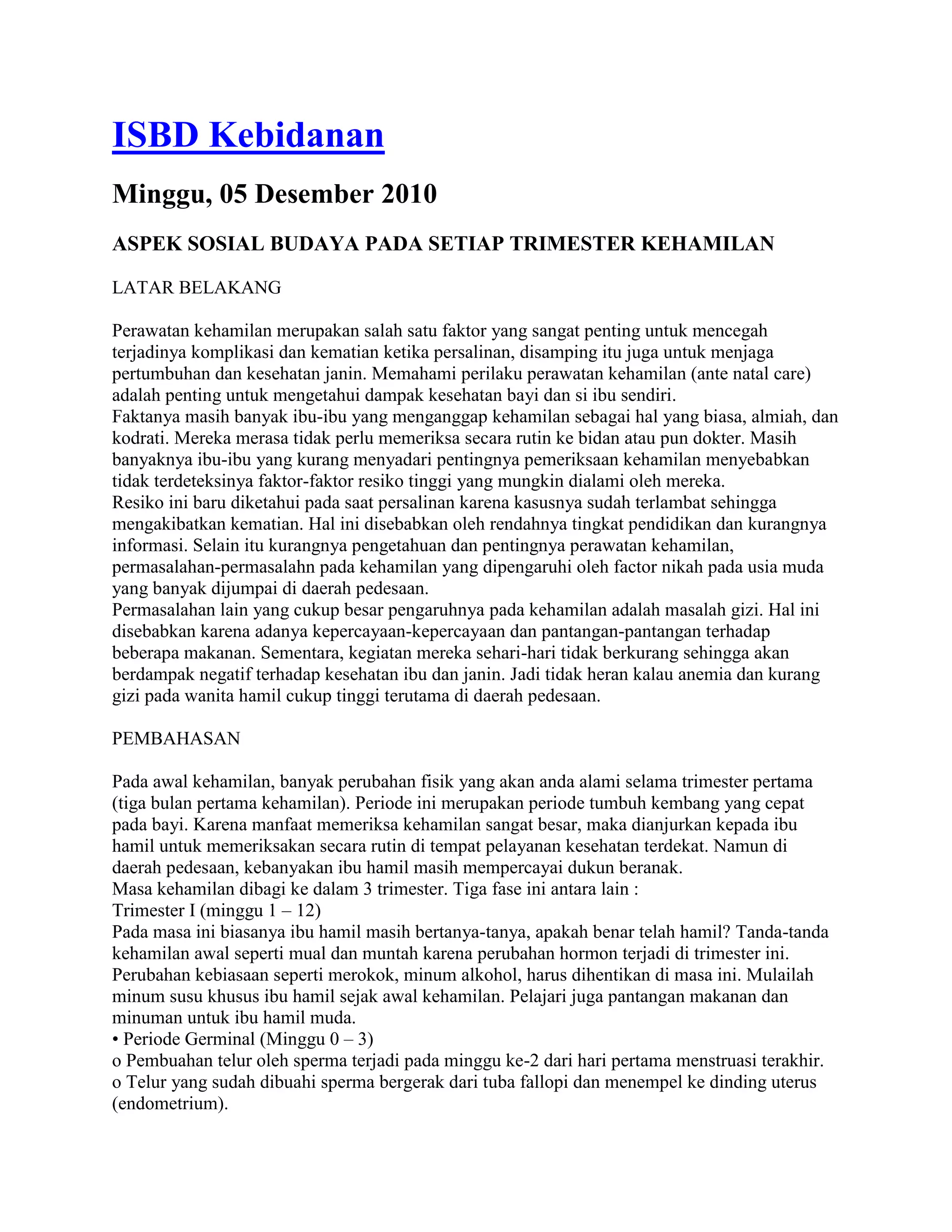 Isbd kebidanan | DOCX
