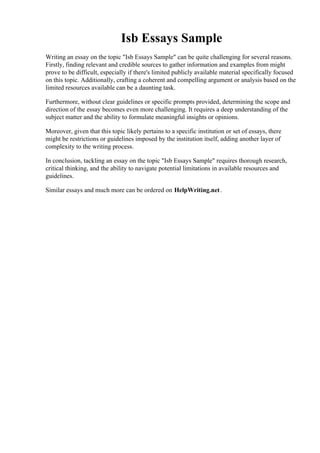 Isb Essays Sample.pdf