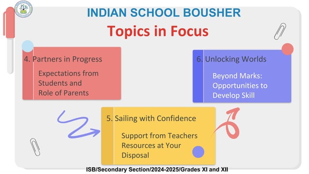 ISB_GRADE_XI_AND_XII_ORIENTATION_PPT AY 2024-2025.pdf | Secondary ...