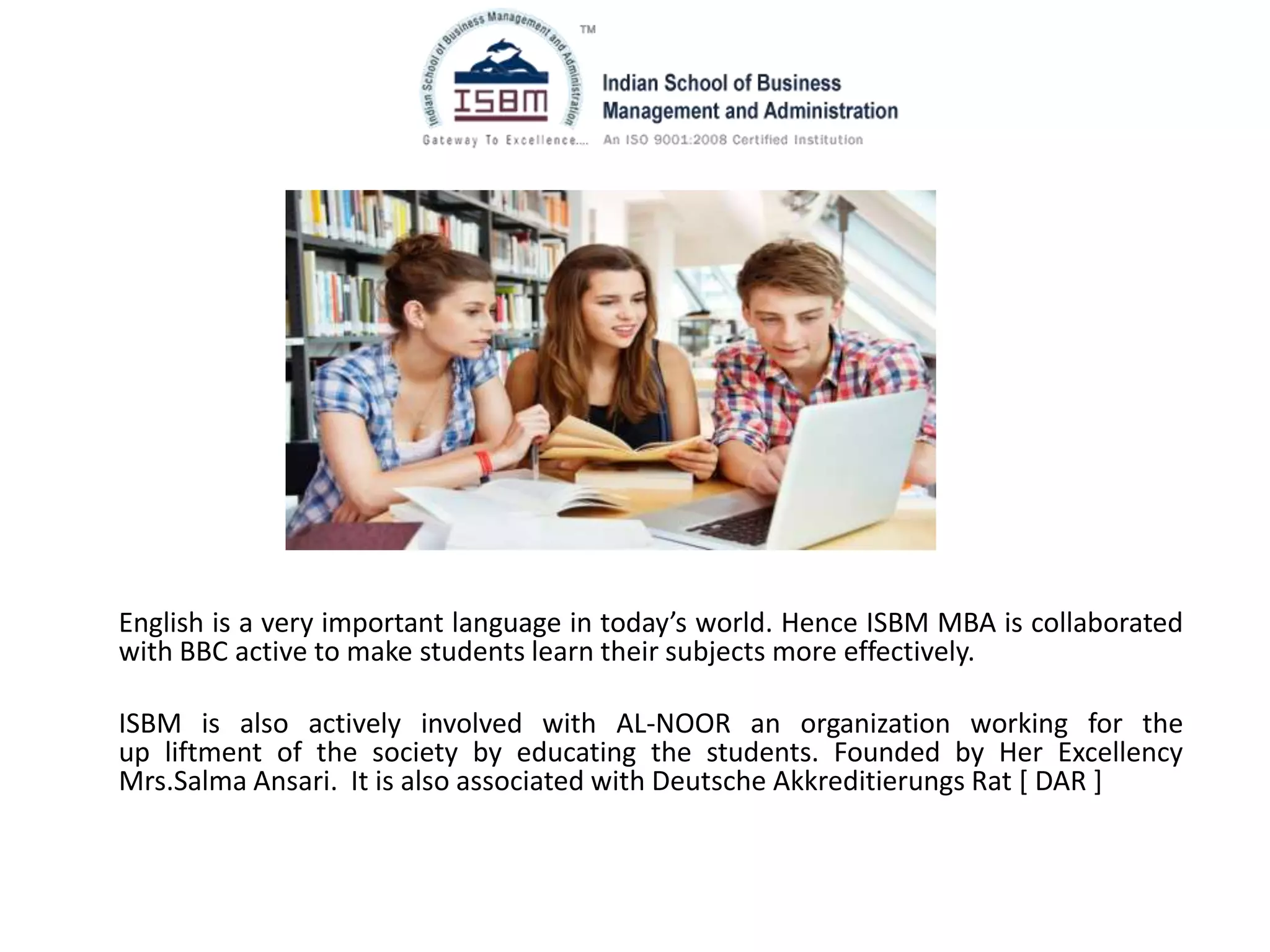 ISBM MBA is Valid | PPTX