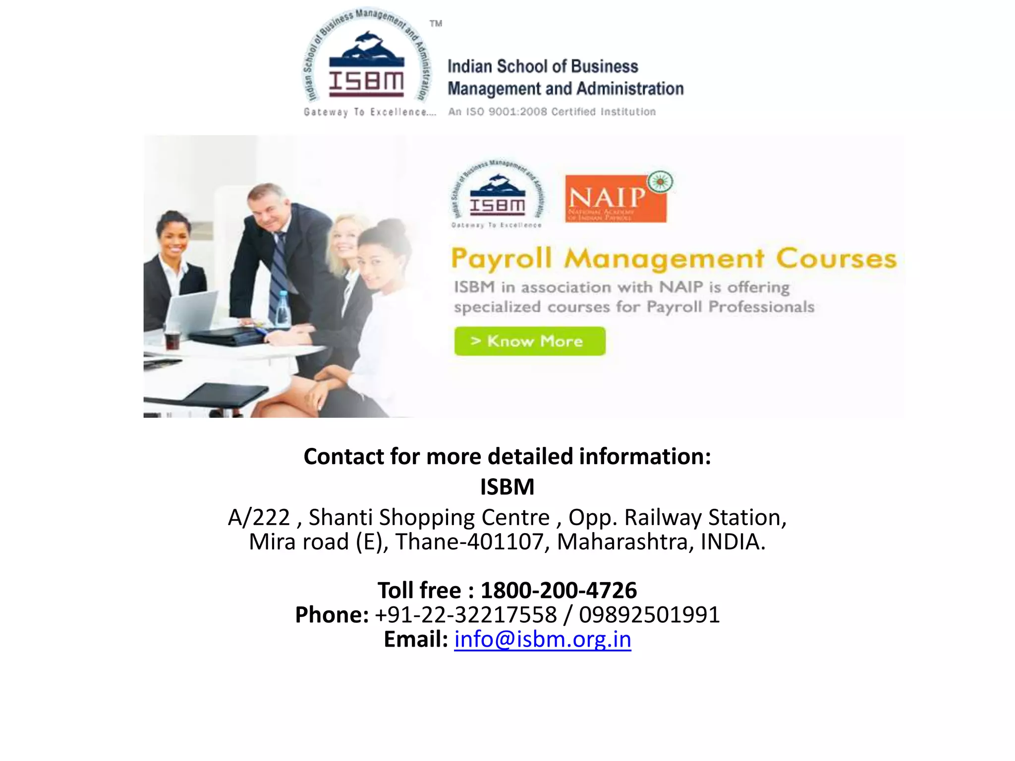 ISBM MBA is Valid | PPTX