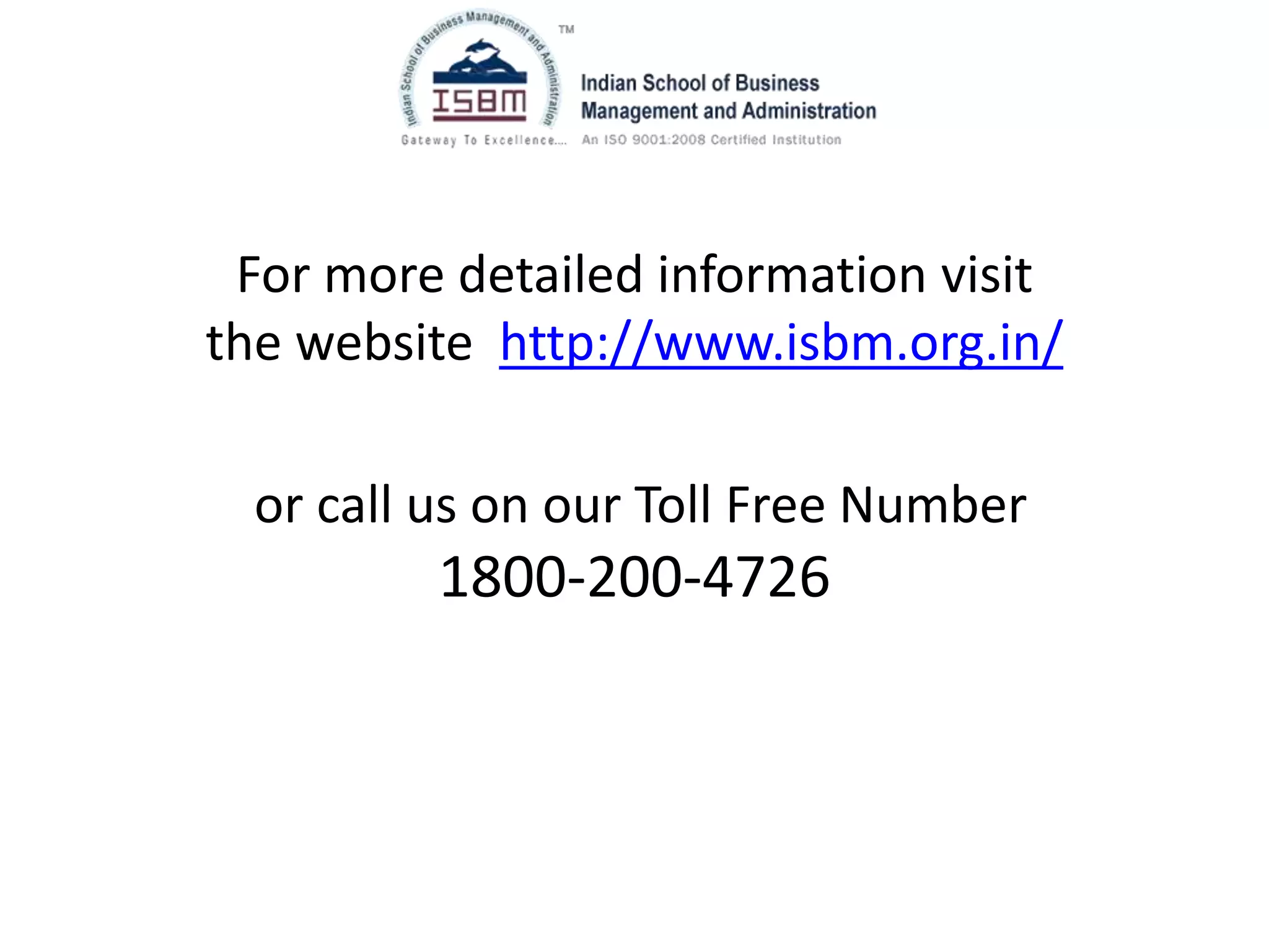 ISBM MBA Degree Mumbai | PPTX