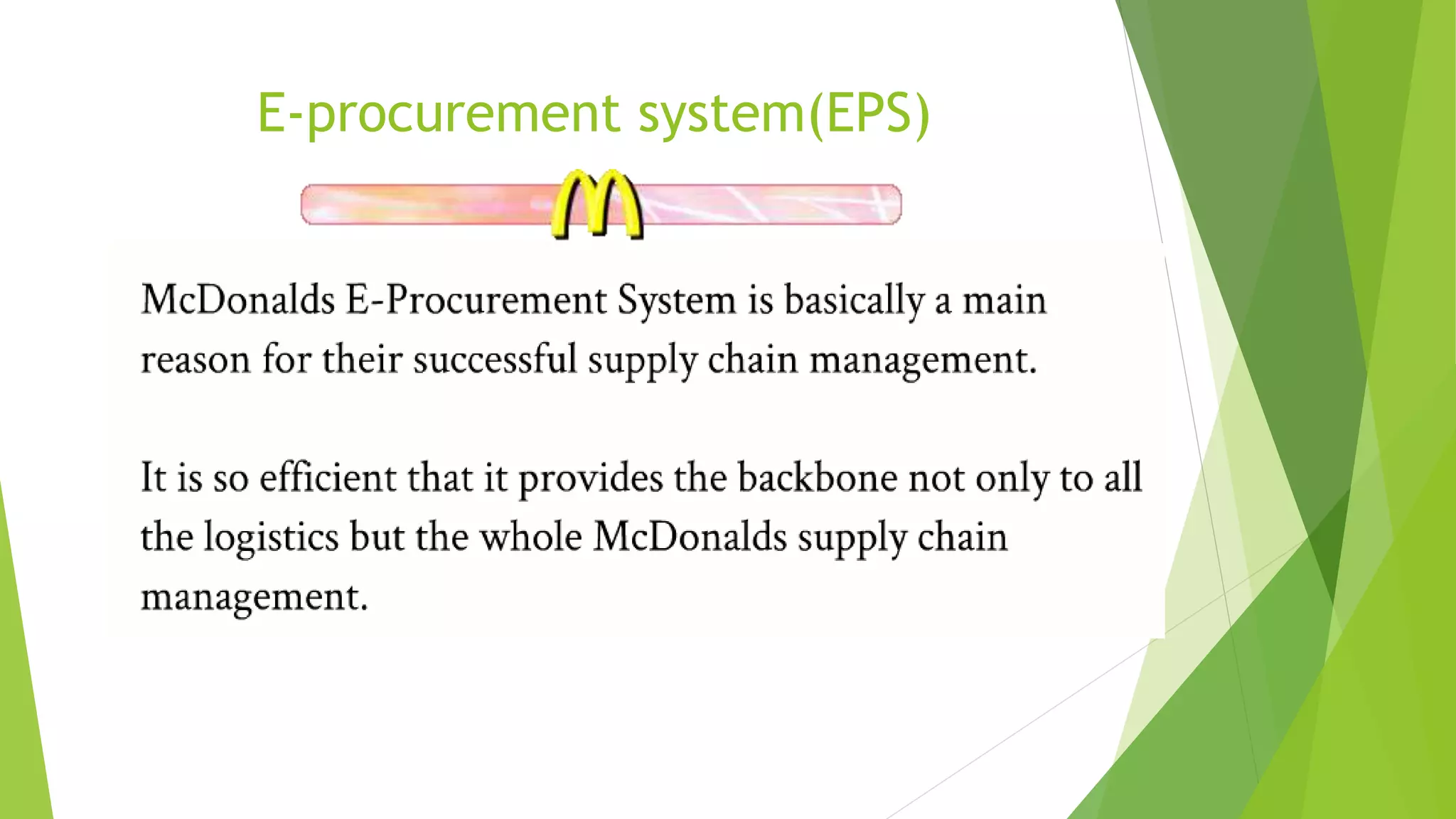 Information Systems @ McDonald's | PPTX
