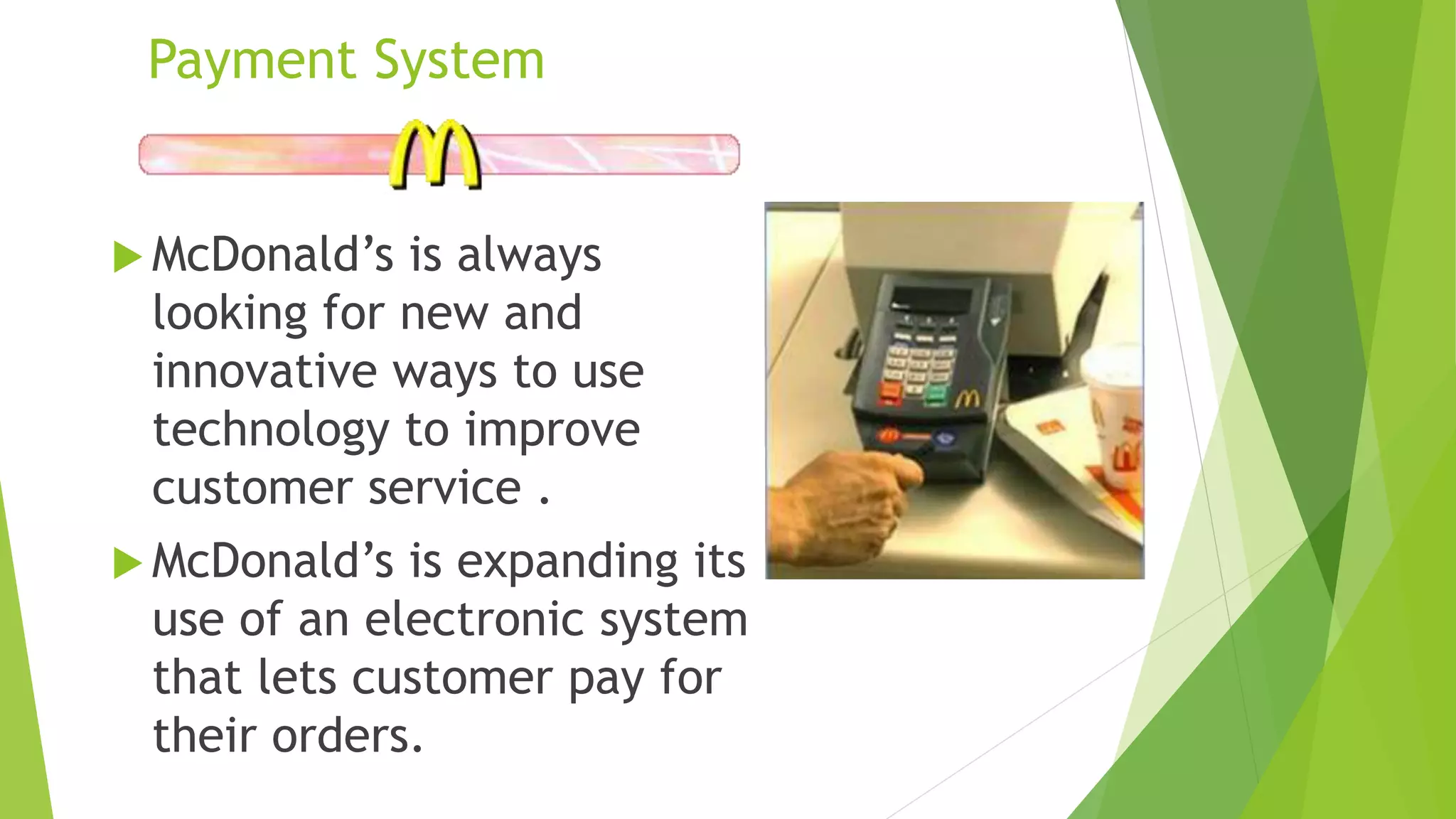 Information Systems @ McDonald's | PPTX