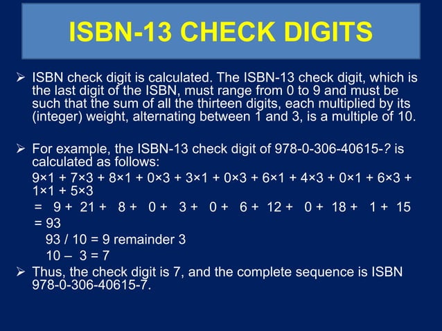 Isbn International Standard Book Number 