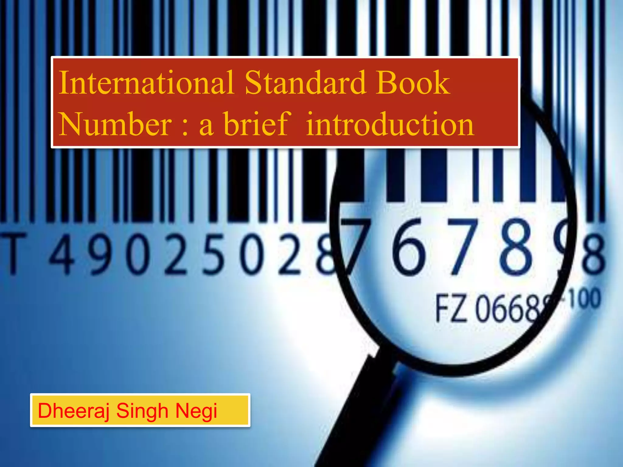 International Standard Book Number | PPTX