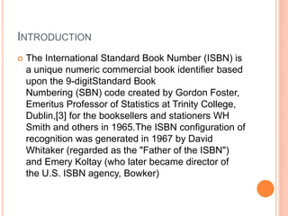 International Standard Book Number | PPTX