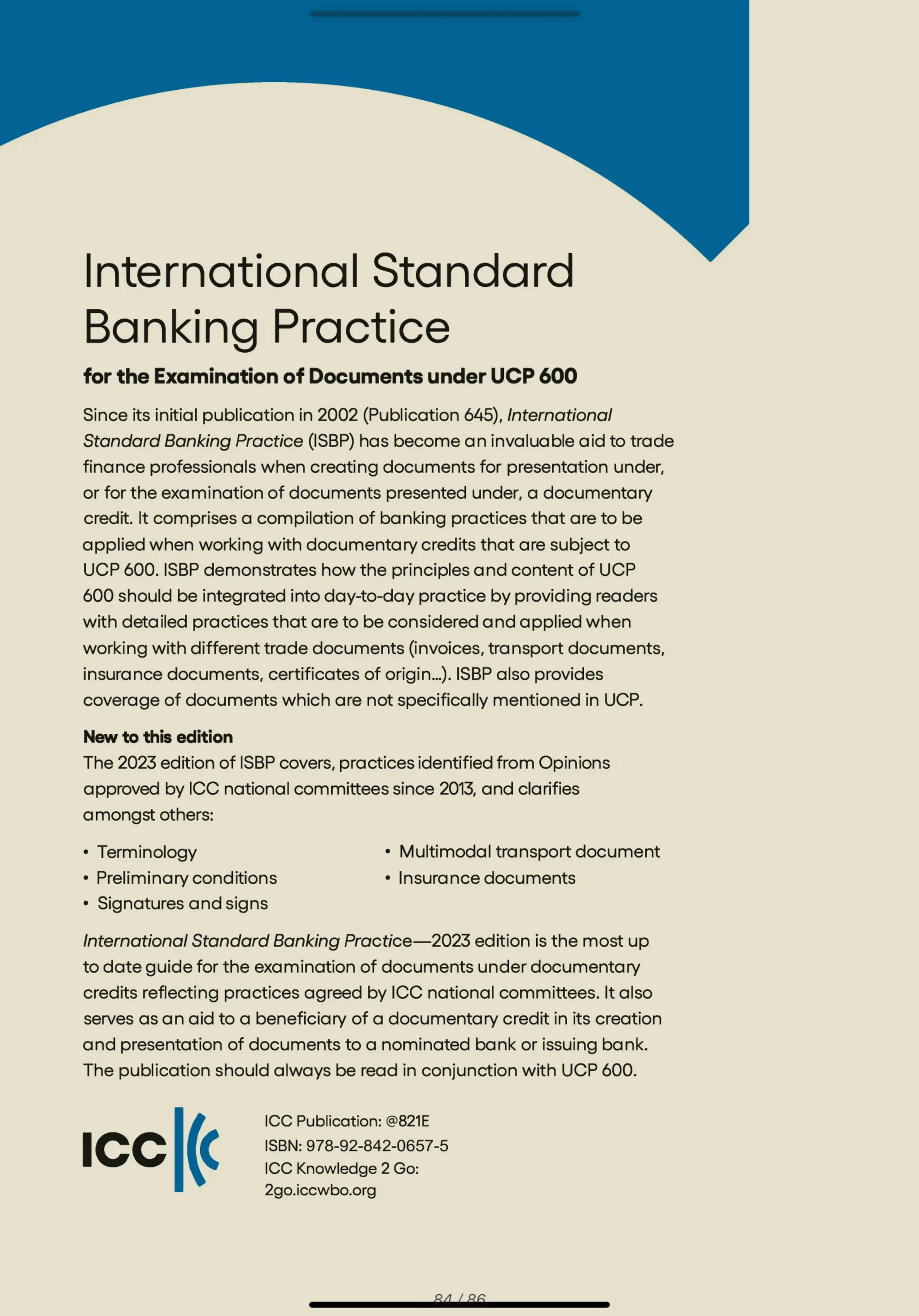 ISBP 821 - UCP 600 - ed).pdf banking standards | PDF