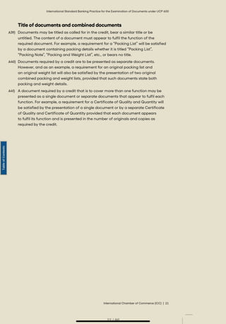 ISBP 821 - UCP 600 - ed).pdf banking standards | PDF