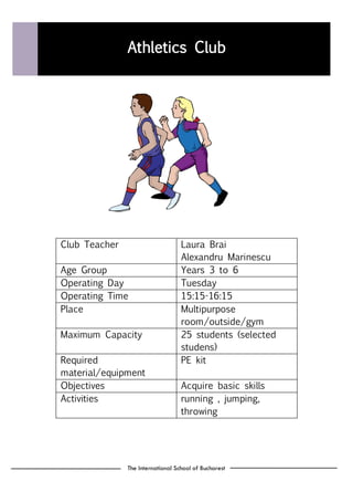 ISB Primary Clubs Booklet | PDF